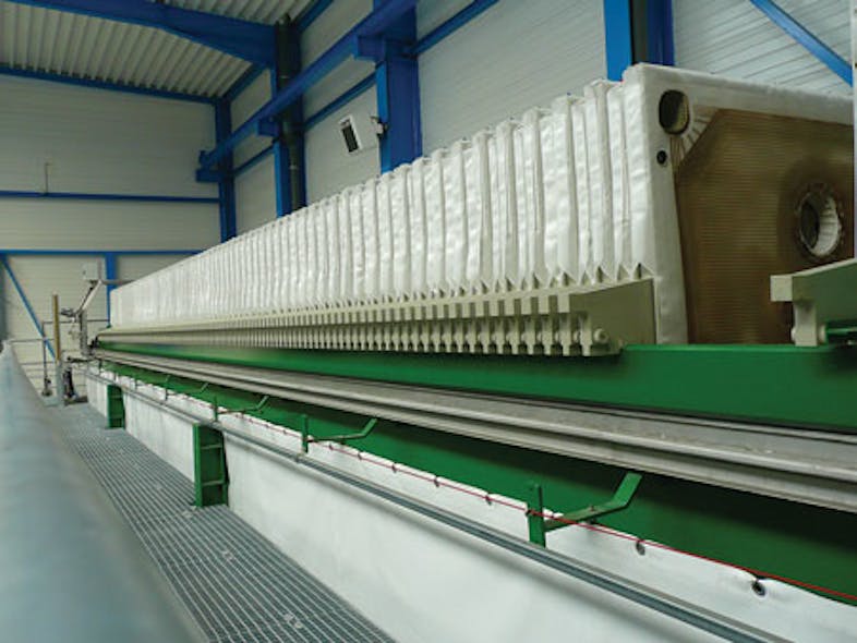 Automatic filter press for solids dewatering | Water Technology