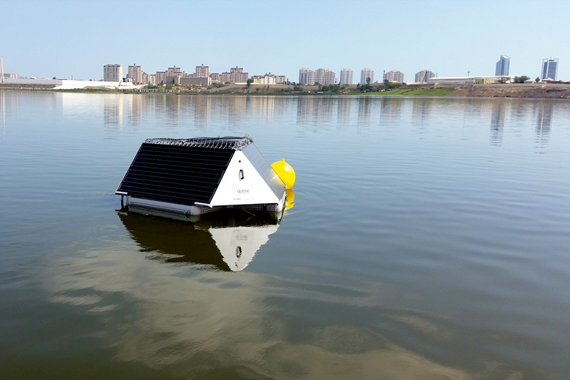 Ultrasonic systems predict and control algal blooms in cooling ponds ...