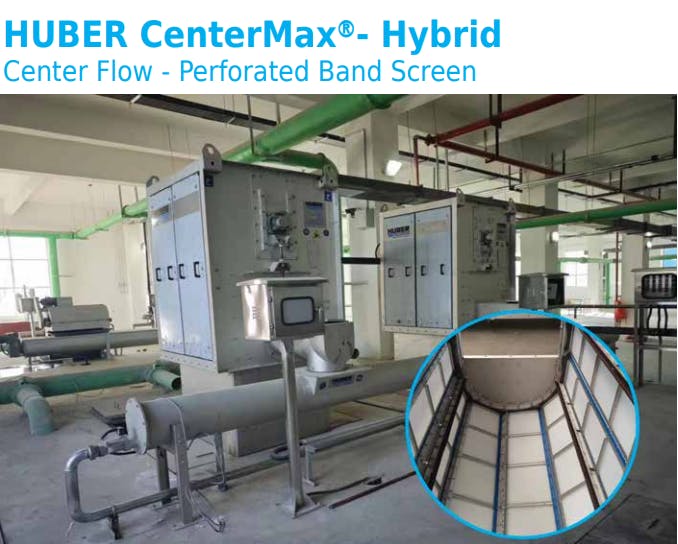 HUBER Technology, Inc unveils new center flow perforated band screen ...